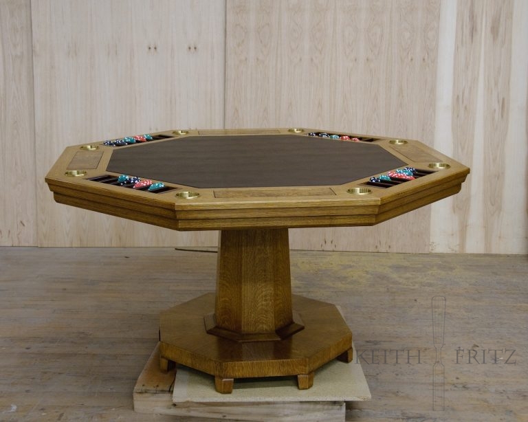 Octagon Poker Table 1 – Keith Fritz Fine Furniture