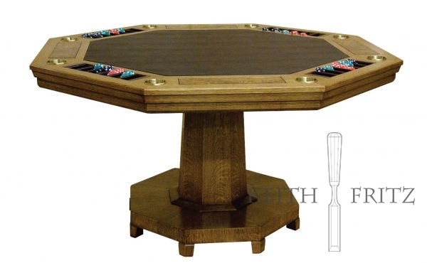 Octagon Poker Table 1 – Keith Fritz Fine Furniture